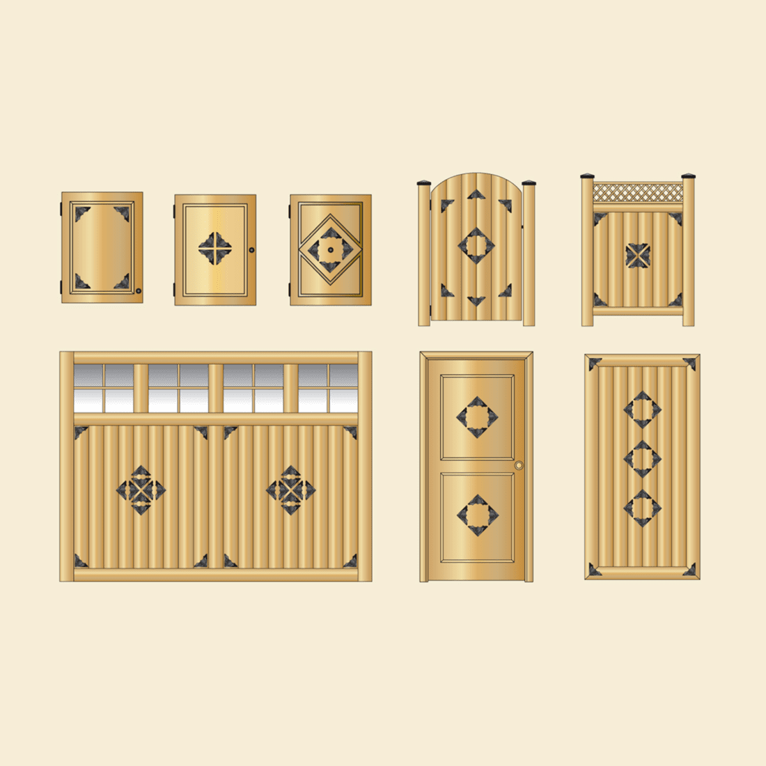 Fence & Gate Black Cast Aluminum Inserts