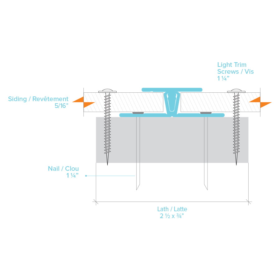 LightTrim 2-piece Vertical Trim for 5/16" Panel-V199 BOLD