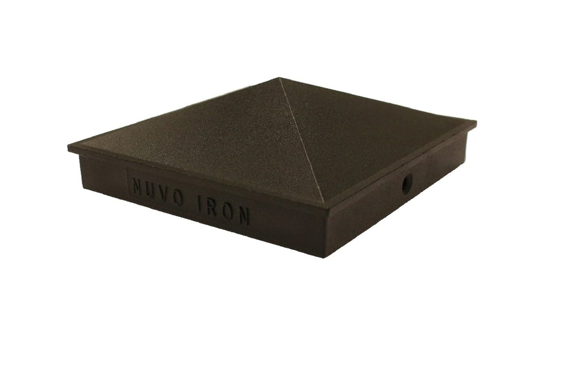 Aluminum Black Pyramid Post Caps