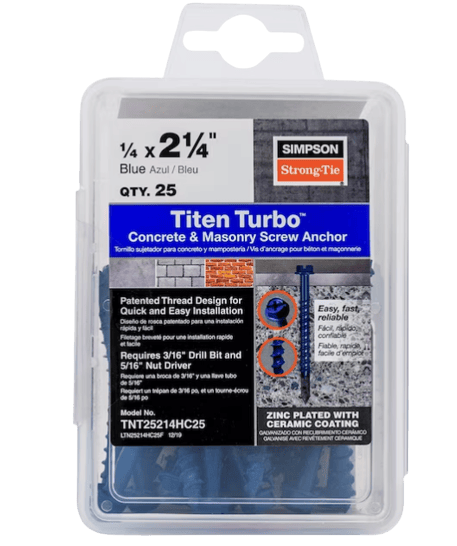 Simpson Strong-Tie Mechanical Anchors Titen Turbo HEX