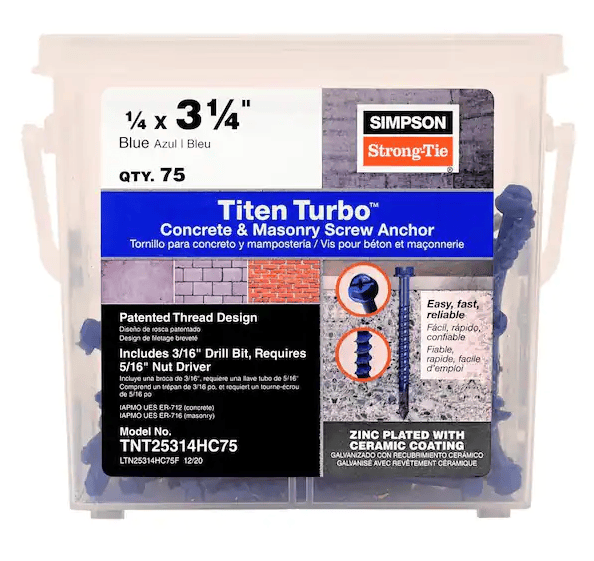 Simpson Strong-Tie Mechanical Anchors Titen Turbo HEX