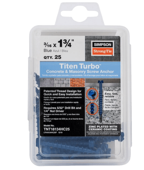 Simpson Strong-Tie Mechanical Anchors Titen Turbo HEX
