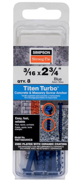 Simpson Strong-Tie Mechanical Anchors Titen Turbo HEX