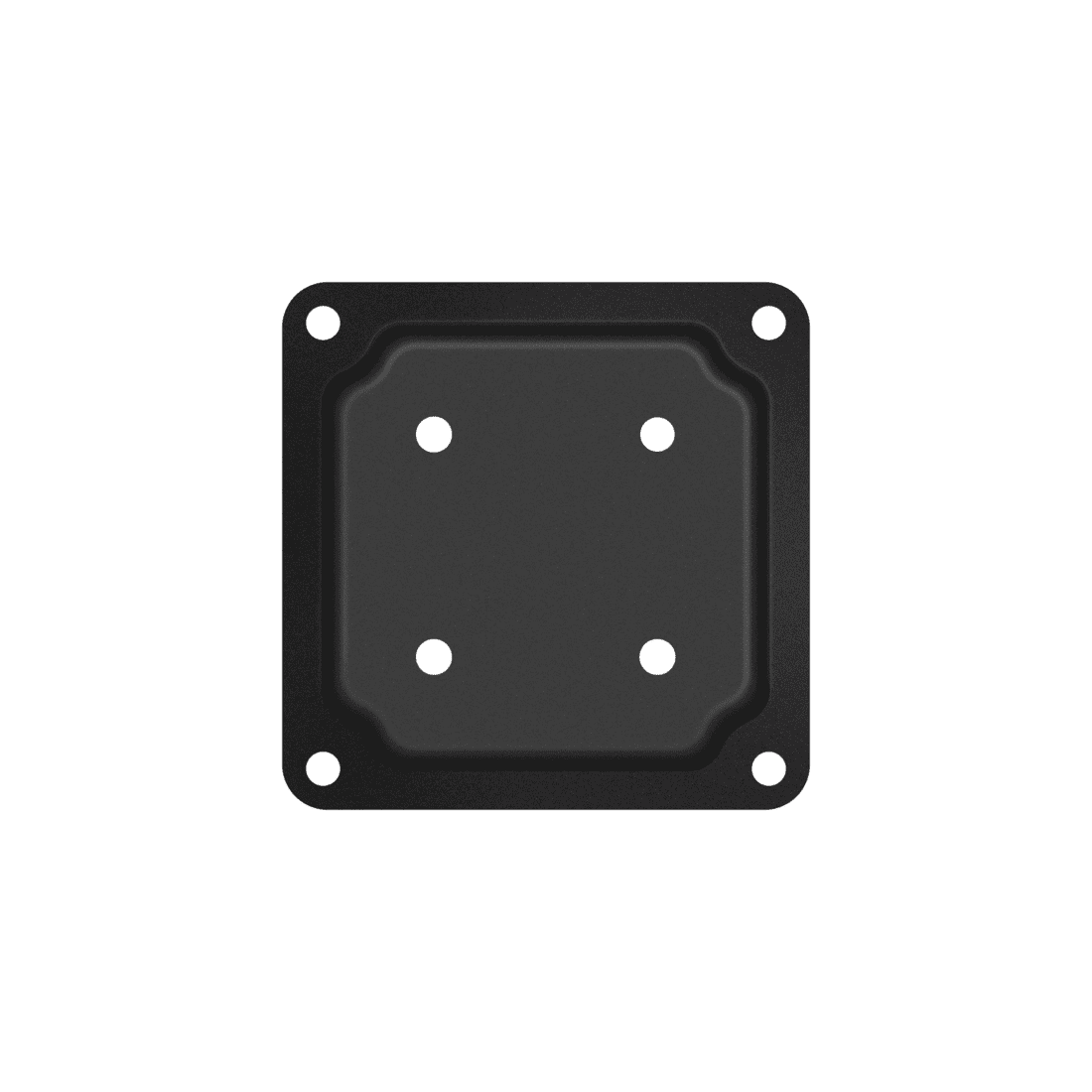 NUVO Black 4″x4″ Heavy Duty Wood Post Connector Plate